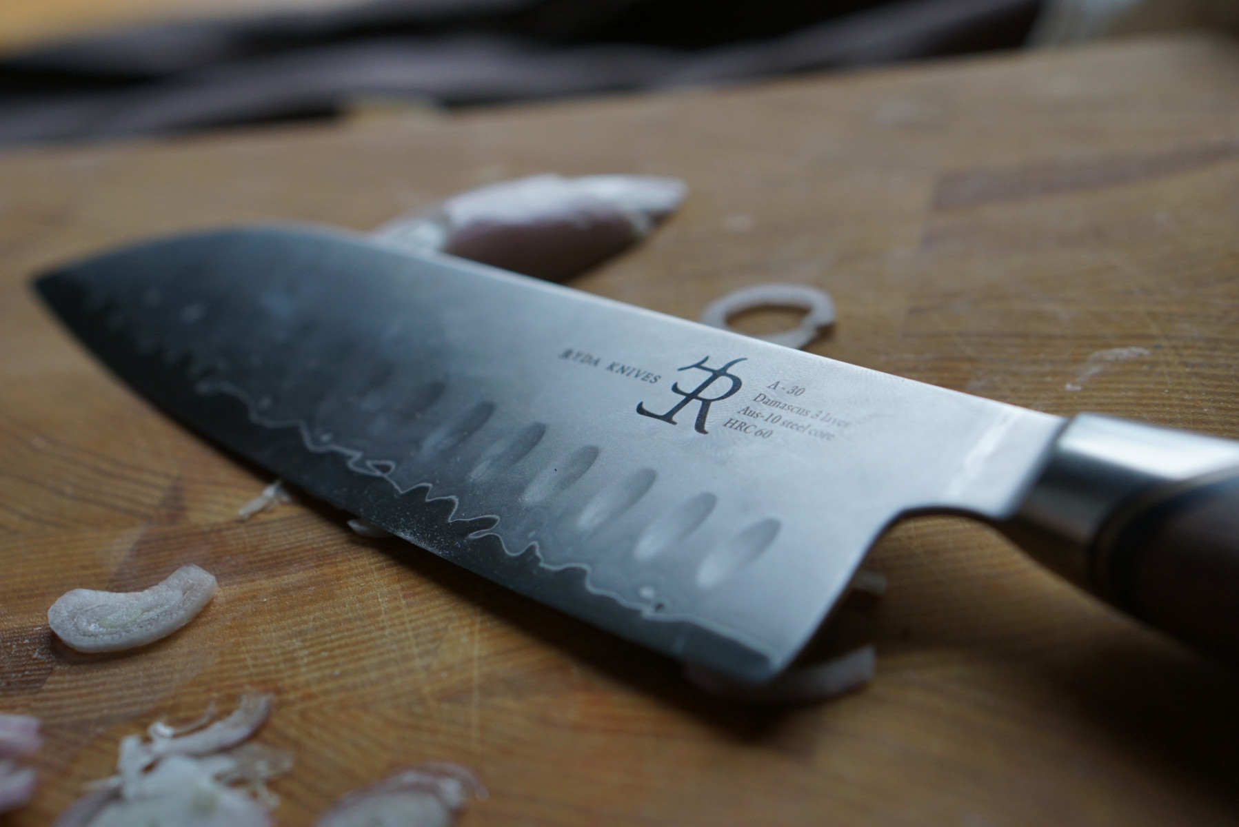 Ryda Knives Santoku ST650 szakácskés, damaszk acél, R-0702 - Férfias játékok webáruháza ...